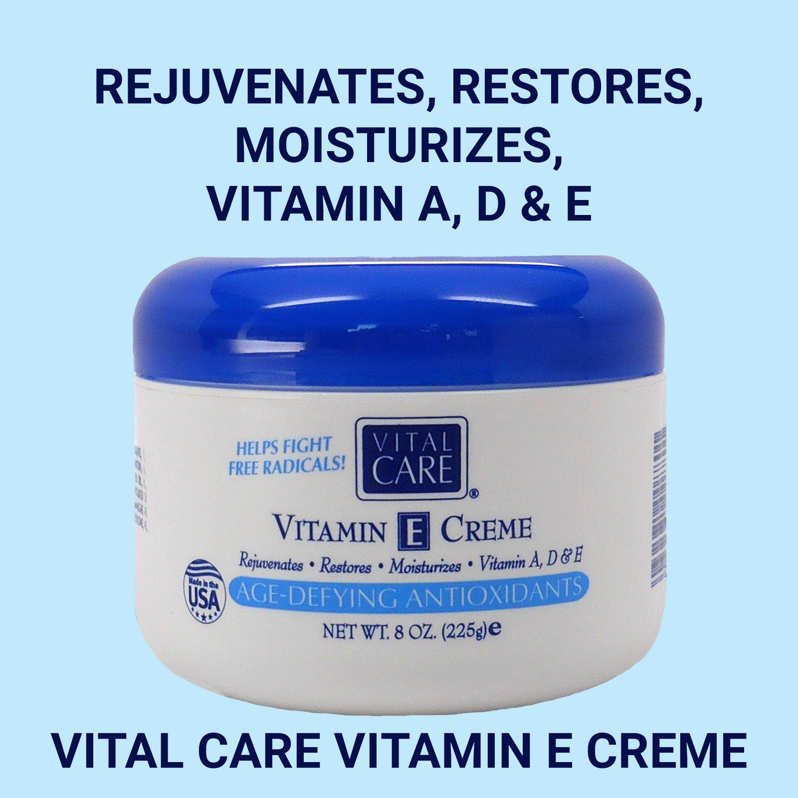Vital Care Vitamin E Crème - 8oz (Two Pack) – Love Vital Care Hair Care
